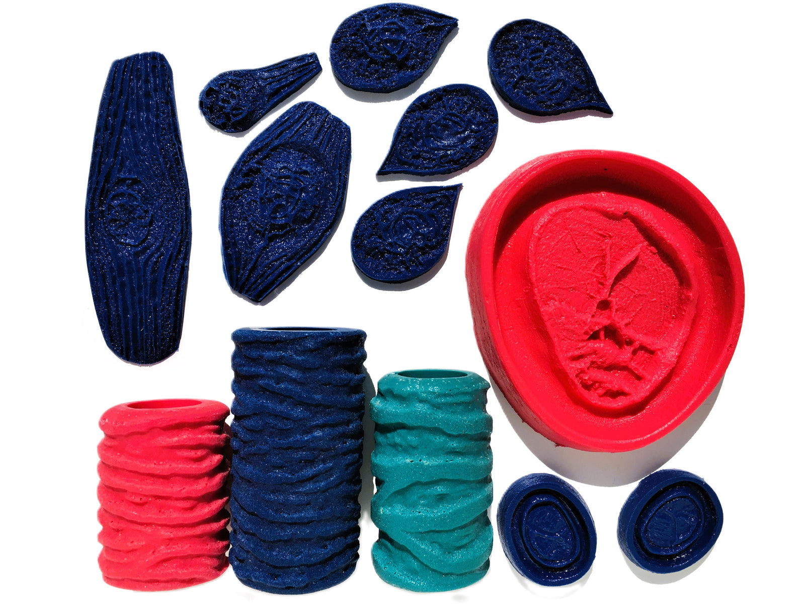 "The Original" Tree Bark Concrete Texture Roller Set, 3 Concrete Textu ...