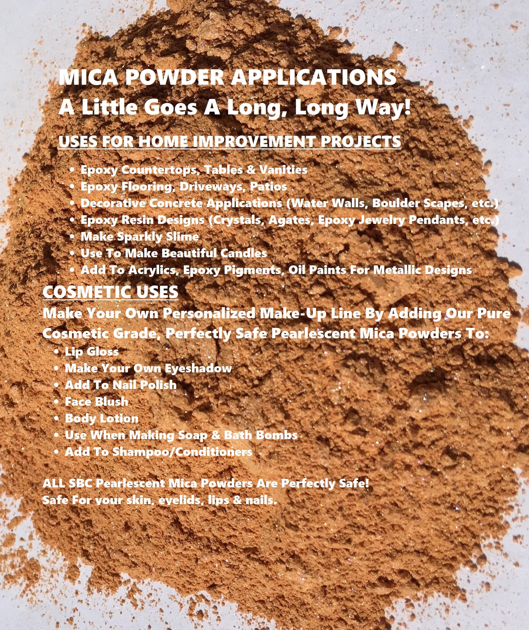 Mica Powder-100% Pure Mica 4Oz – SBC Decorative Concrete Training and ...