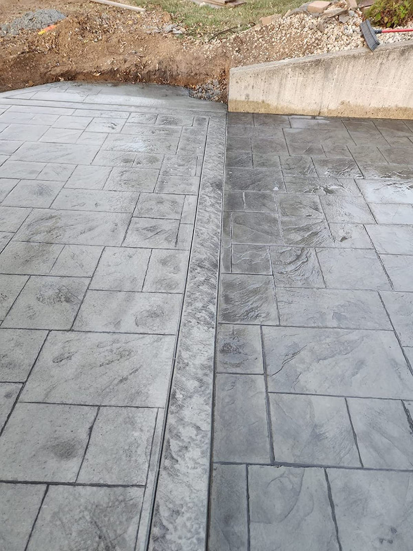 Concrete Texture Rollers - The"Original" Medium Italian Slate Concrete ...