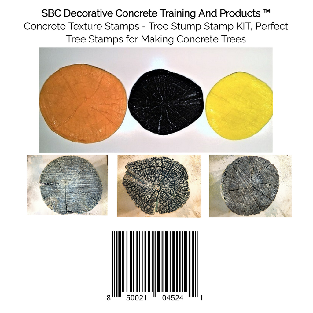 Tree Stump Stamp Kit – SBC Decorative Concrete Training and Products